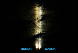 Colour Temperatures: 4000k - 5700k Light Colour